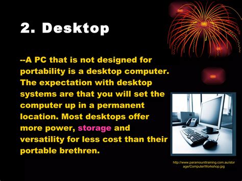Types Of Computers Ppt Desktops Computing