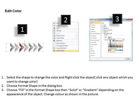 Ppt Correlated Curved Arrows PowerPoint 2010 Regular Line 7 Stages Templates