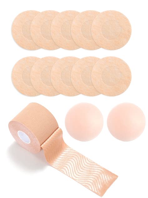 1 Par De Tampa De Mamilo De Silicone E 5 Pares De Tampa De Mamilo E