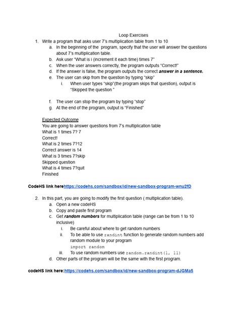 Python Loop Exercises 3 Pdf