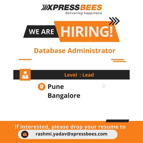 Rashmi Yadav On Linkedin Hiring Immediatejoiners Databaseadministrator Postgresql Mssql Lead