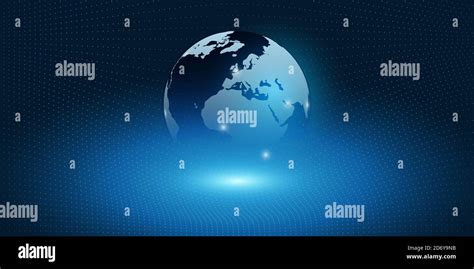 Abstract Blue Minimal Style Cloud Computing Networks Structure