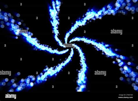 Abstract Stream Array Colorful Glitter Sparkle Blue Lines With