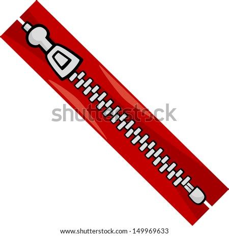 Cartoon Illustration Zipper Clip Art Stock Vector 149969633 Shutterstock