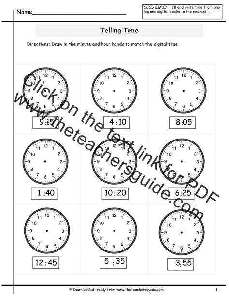 Time To The Nearest Minute Twinkl At Christina Chapin Blog
