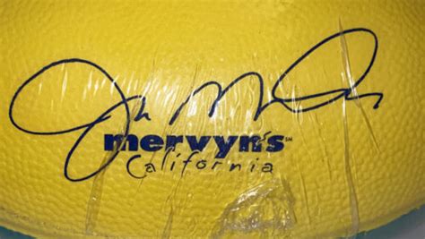 Joe Montana Rare Vintage San Francisco 49ers Mervyns California Foam