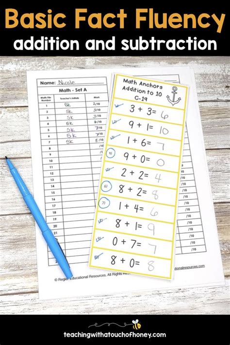 Addition And Subtraction Worksheets Basic Facts Addition And