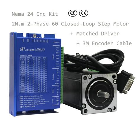Nema Nm Phase Closed Loop Stepper Motor And Matched Driver DC V With M Encoder