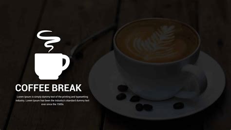 Break Time PowerPoint Template Download Presentations Template