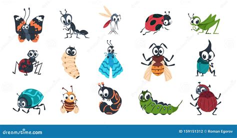 Cartoon Bugs Stock Illustrations 4 919 Cartoon Bugs Stock