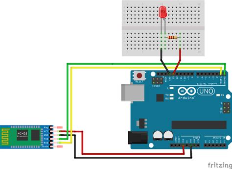 hc05 bluetooth module interfacing with arduino with led bluetooth