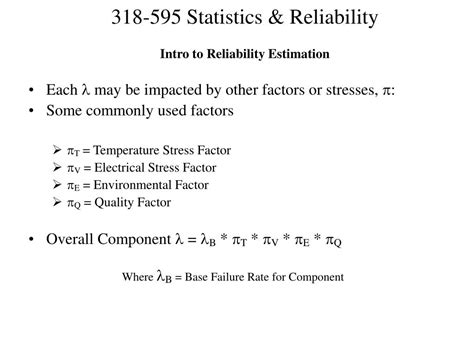 Ppt Statistics And Electronic Reliability Powerpoint Presentation