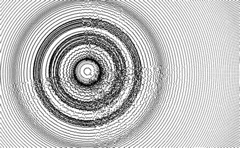 Abstract Circular Background With Dynamic Dots Radial Structure For Science Or Technology