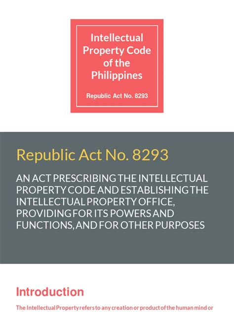 Intellectual Property Code Of The Philippines Pdf Patent
