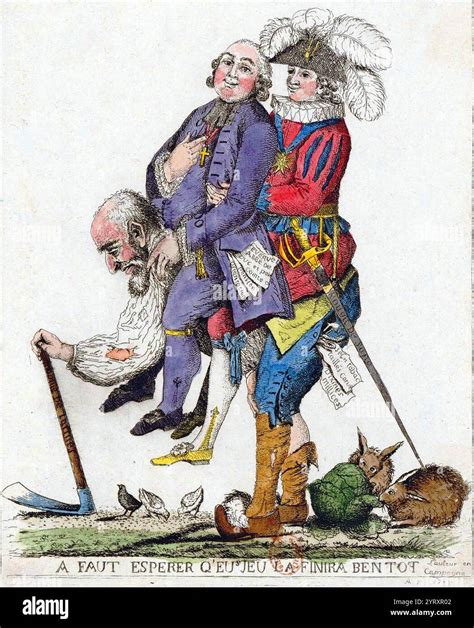 Revolution 1789 Caricature Clergé Banque De Photographies Et Dimages à