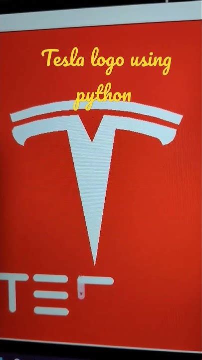 Tesla Logo Using Python Youtube
