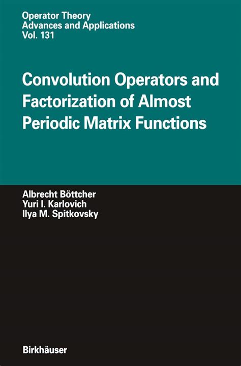 convolution operators and factorization of almost periodic matrix