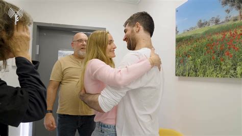 Released Hostage Sagui Dekel Chen Reunites With His Wife Avital At An Idf Facility