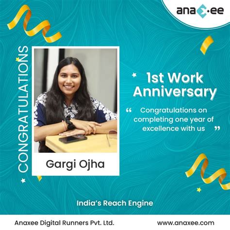 Ankit Dubey On Linkedin Workanniversary Accomplishment Anaxeedigitalrunners Employee