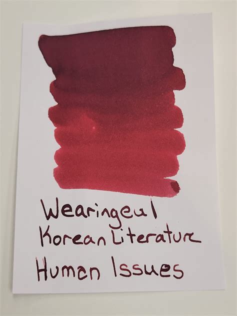Wearingeul Korean Literature Ink Bottle Human Issues 30 Ml Pen
