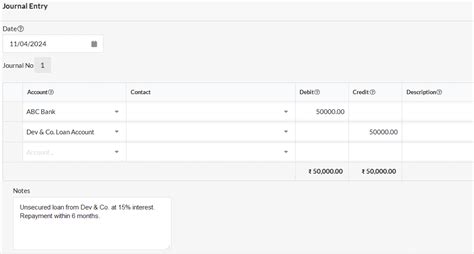Journal Entry For Loan Payable Output Books