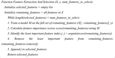 Feature Extraction And Selection Download Scientific Diagram