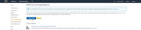 Create A Cost And Usage Report In Aws