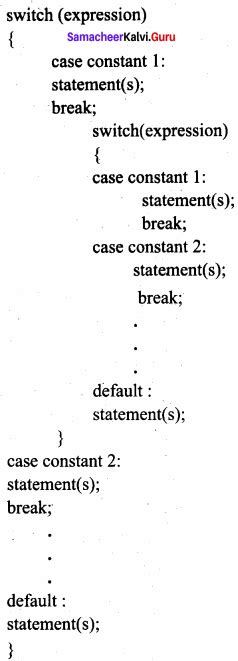 Samacheer Kalvi 11th Computer Science Solutions Chapter 10 Flow Of