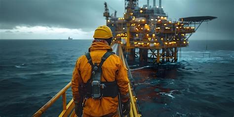 Premium Photo Working On An Offshore Oil Rig A Risky Yet Rewarding