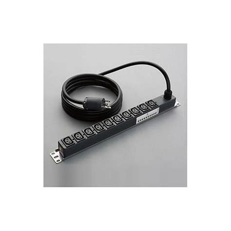 티몬 글로벌 홀세일 ★일본 직배송★명공사 설비 공사용 배선 기구 19 인치 랙용 200v 콘센트 세로횡 설치 겸용 쇠장식 부착 자동차용품 산업용품