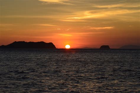 무료 이미지 바닷가 경치 연안 대양 수평선 태양 해돋이 일몰 새벽 황혼 만 불타는 듯한 빛깔 비서