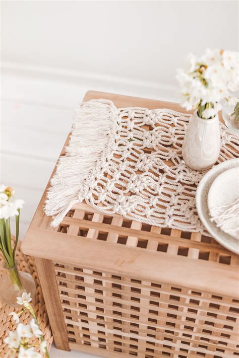 Macrame Table Runner Bohemian Style Shop