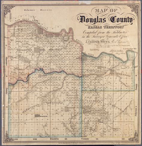 Douglas County Kansas Map Map Worksheets
