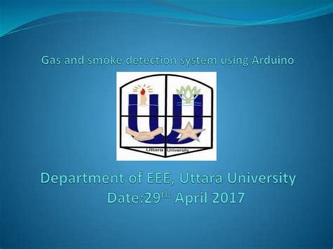 Fire Detection System Using Arduino Ppt