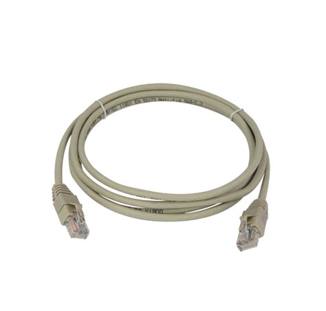 Patch Cord CCS RJ45 RJ45 Cat 5E U UTP FLEX Colore Grigio 1 Mt QUBIX