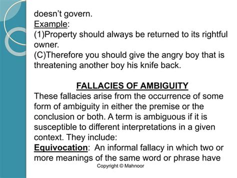Informal Fallacies In Logic Pdf