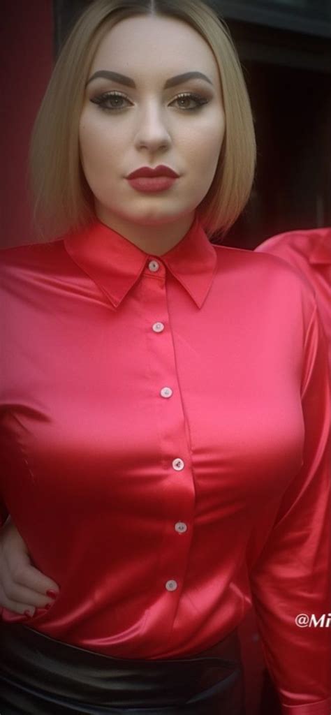Pin On Shirts Satin Blouses Red Satin Blouse Satin Blouse