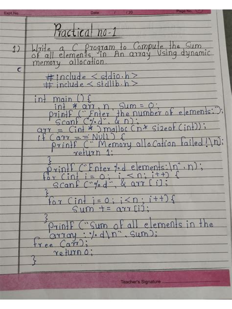 C Program Practicals Pdf