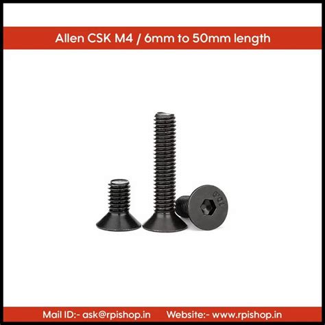 Rpi Shop M4 Csk Allen Head Screwcountersunk Allen Screw At Rs 7300