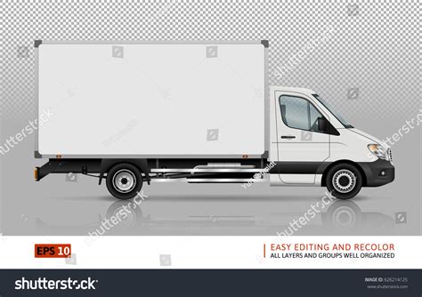 Van Vector Template Car Branding Advertising Stock Vector Royalty Free