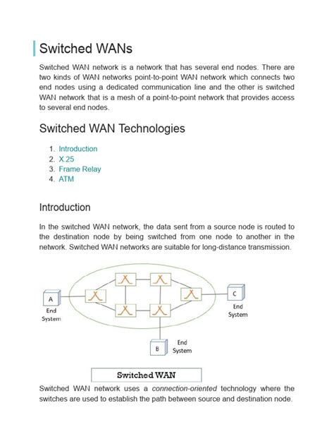 Switched Wans Pdf Computer Network Asynchronous Transfer Mode
