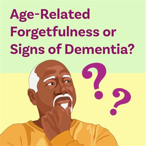 Infographic Age Related Forgetfulness Or Signs Of Dementia National