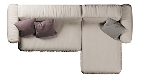 Premium Photo Top View Of Sofa With Cushions