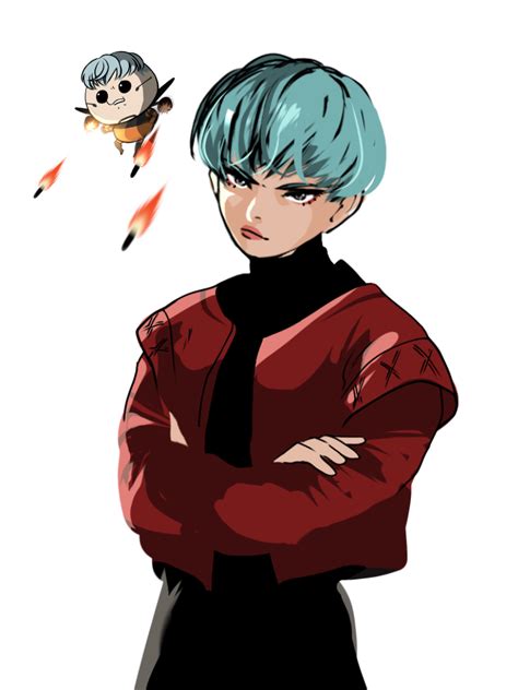 Safebooru 1girl Apex Legends Black Eyes Blue Eyes Blue Hair Bodysuit Chibi Chibi Inset Crossed