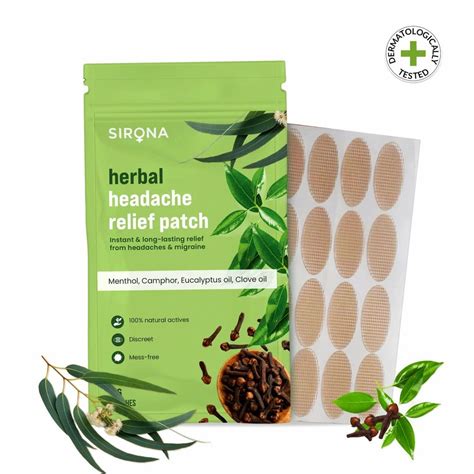 Sirona Herbal Headache Relief Patch 16 Patches 70ml At ₹ 299pack In