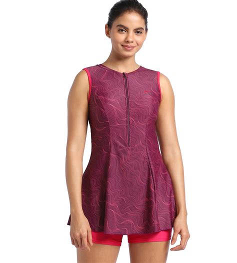 Buy Speedo Closedback All Over Printed Swimdress Essential Deep Plum