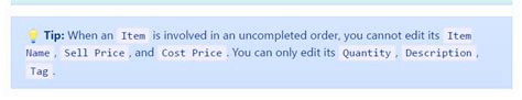 still able to edit capitalization of the name of item involved in uncompleted order · issue 1