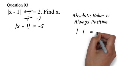 Ged Algebra Question 93 Absolute Value Equations Part 3 Youtube