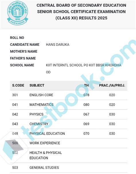 Cbse Class 12th Topper List 2025 Science Commerce And Arts Toppers Name Marks Pass Percentage