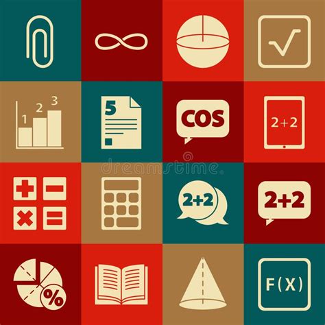 Set Function Mathematical Symbol Tablet With Calculator Geometric Figure Sphere Test Exam